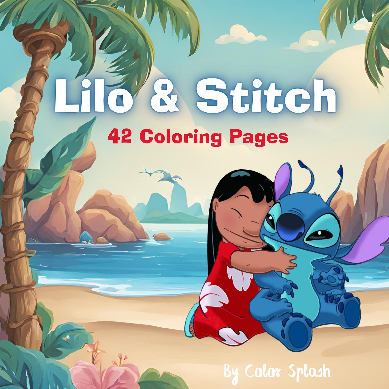 Lilo & Stitch Coloring Book for Kids Printable Digital Lilo and Stitch ...