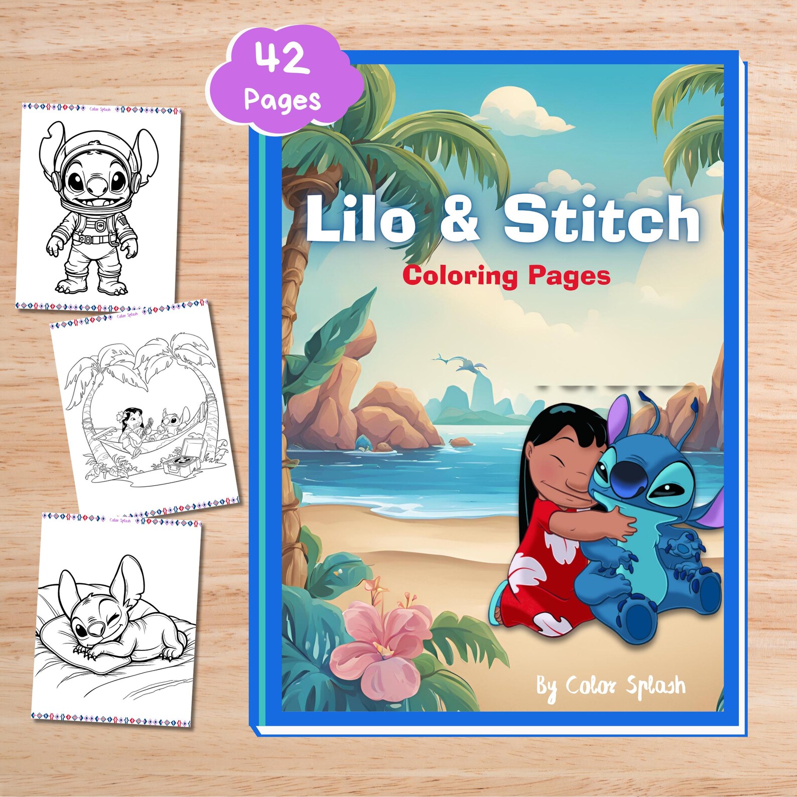 Lilo & Stitch Coloring Book for Kids Printable Digital Lilo and Stitch ...