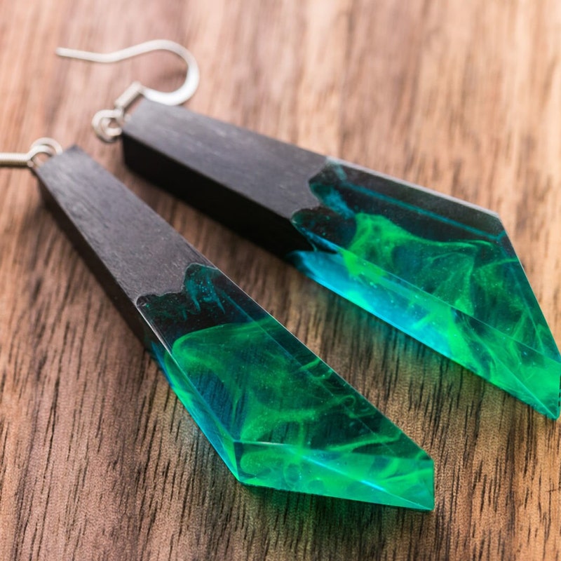 Epoxy Resin Earrings - Etsy