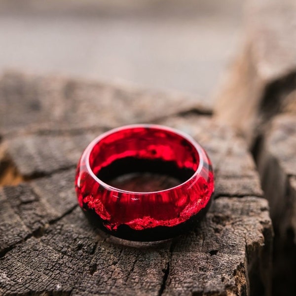 Red Glow Ring - Etsy