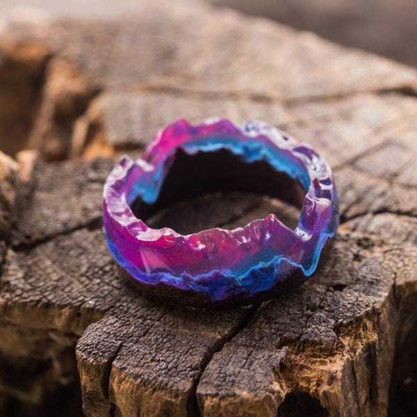 Handmade Resin Ring - Etsy