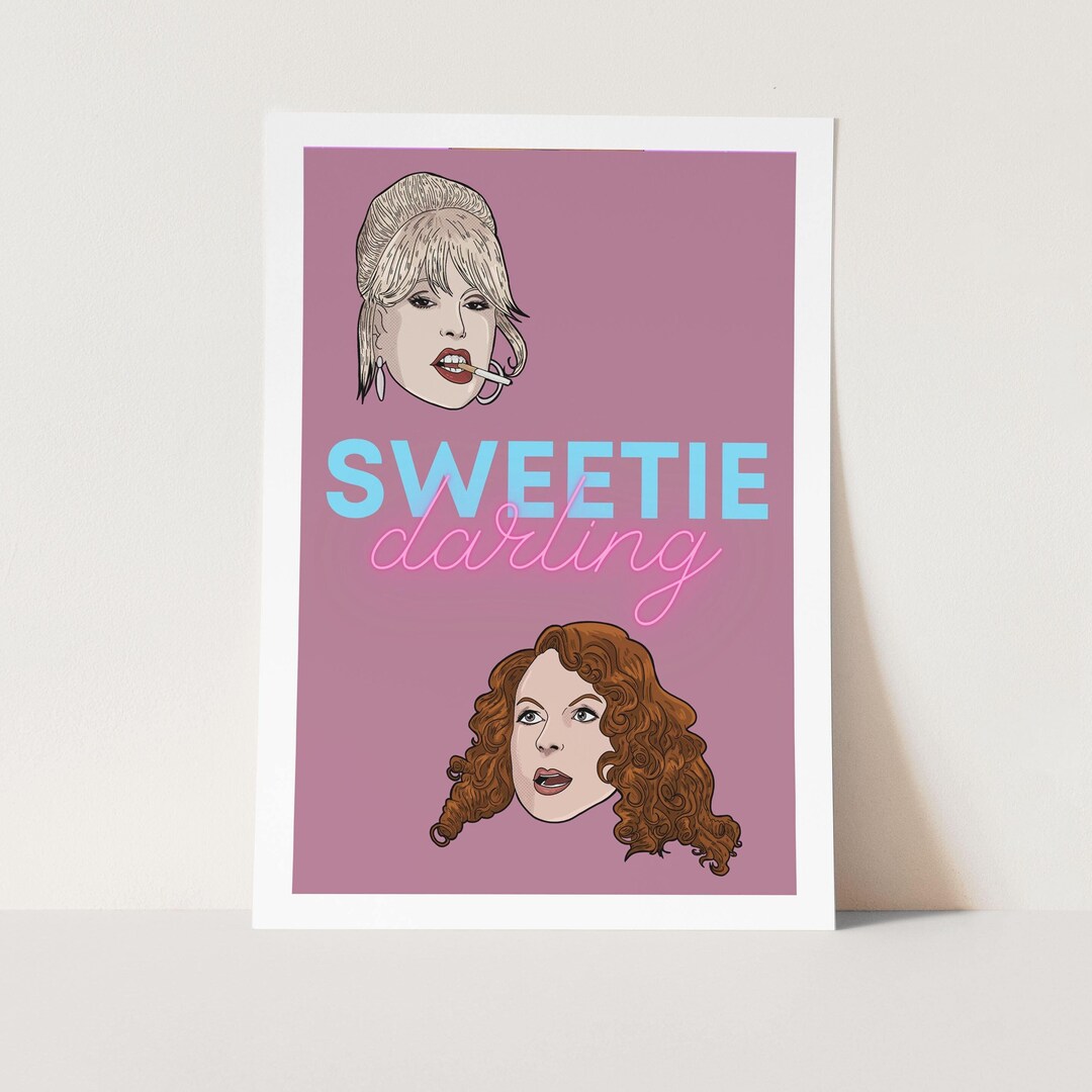 Absolutely Fabulous Poster - Iconic Eddie and Patsy Wall Art", Ab Fab ...