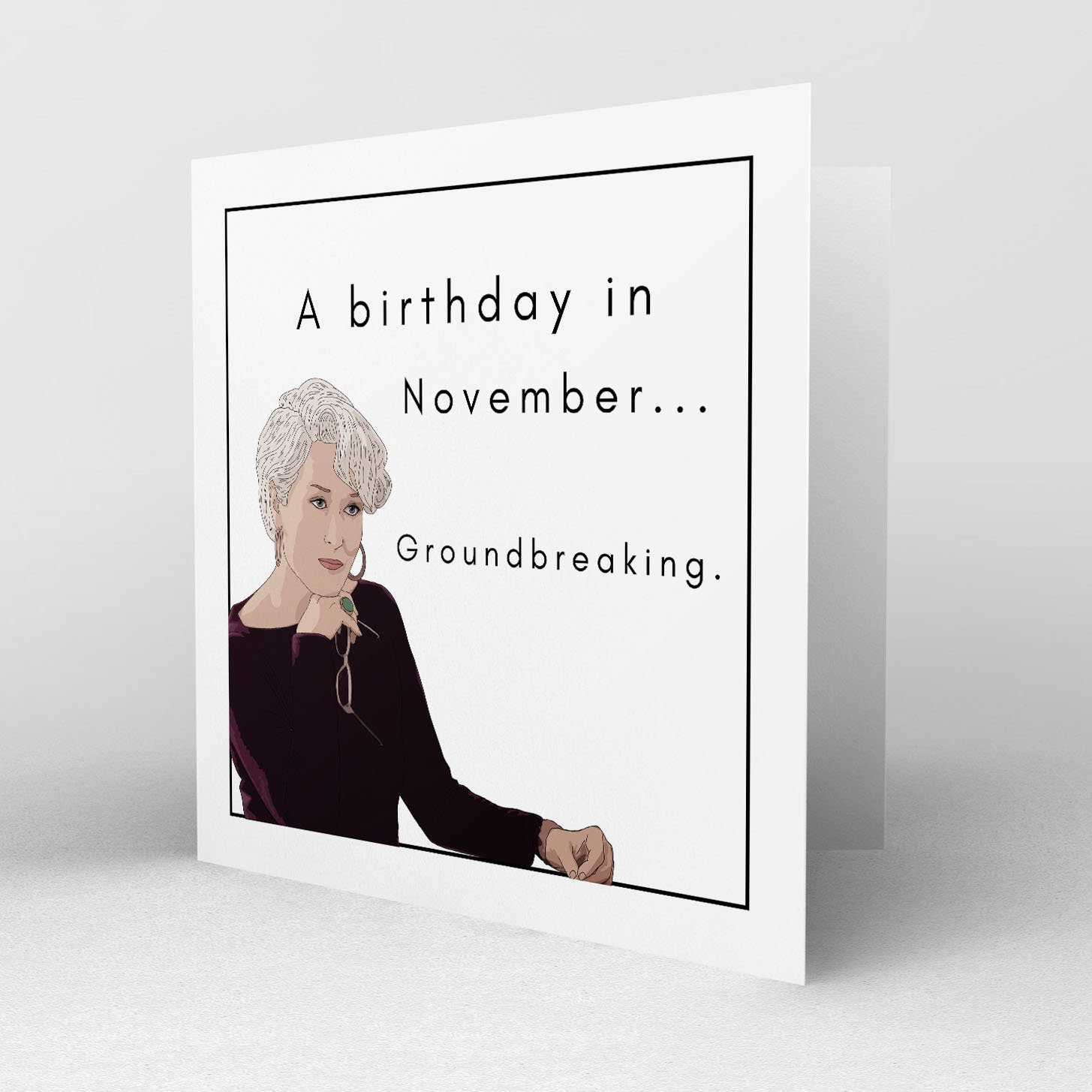 Devil Wears Prada Birthday Card - Miranda Priestly Greetings Card - Etsy