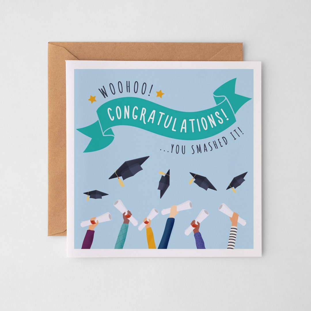 Personalised Graduation Card, You Smashed It. Graduated Card ...