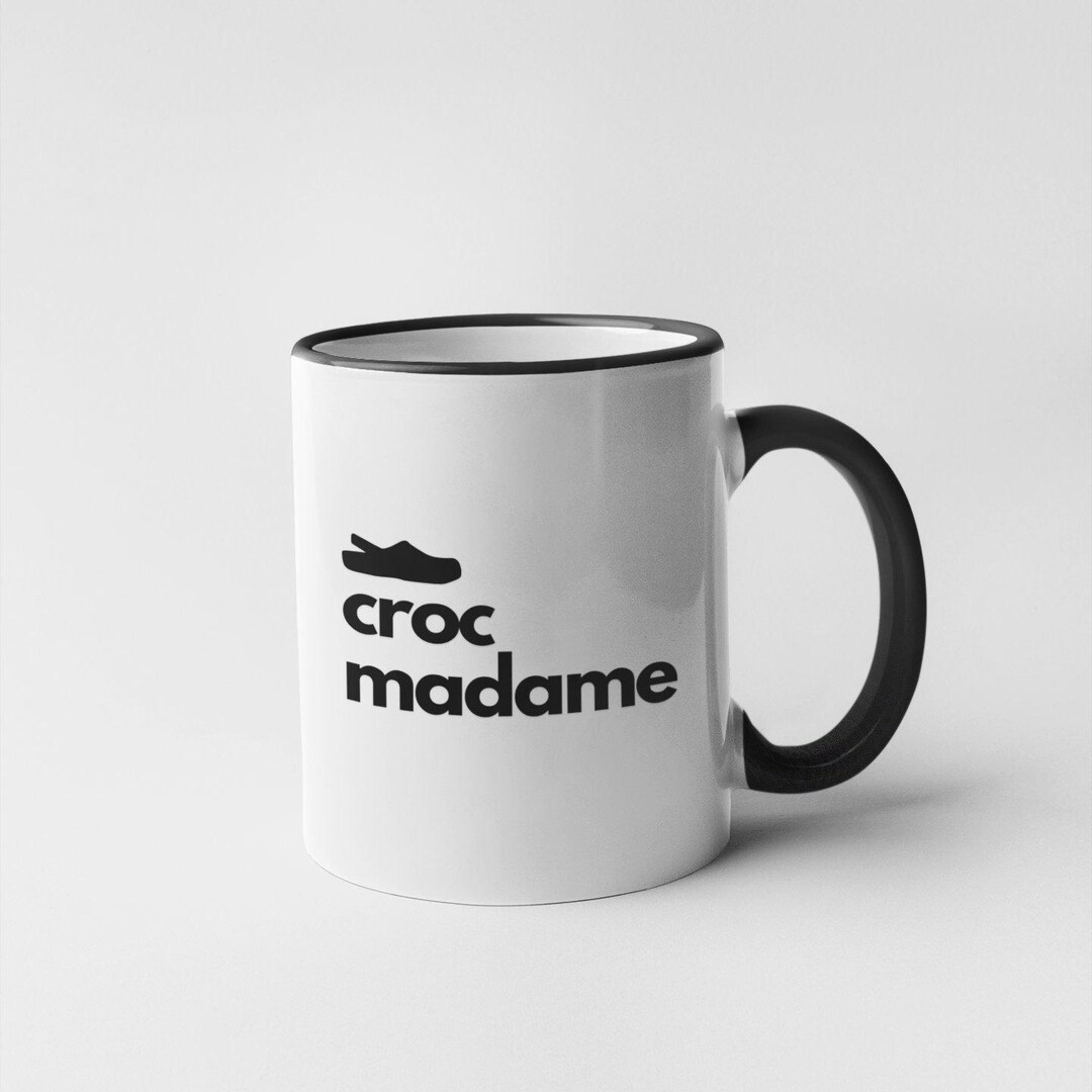Funny Croc Mug, Secret Santa Gift , Funny Gift, Croc Madame, Christmas ...