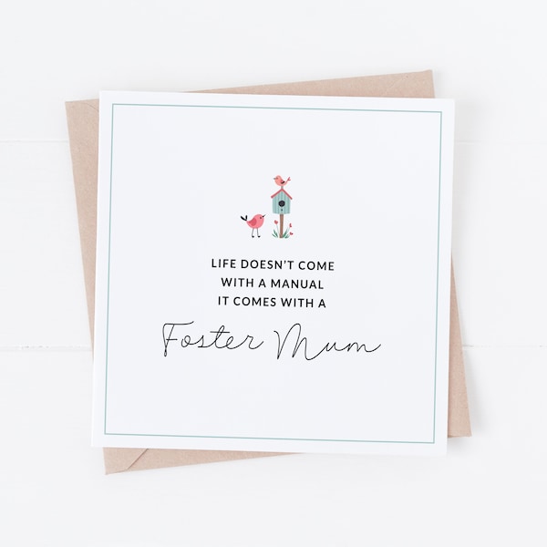 Foster Parent Card - Etsy
