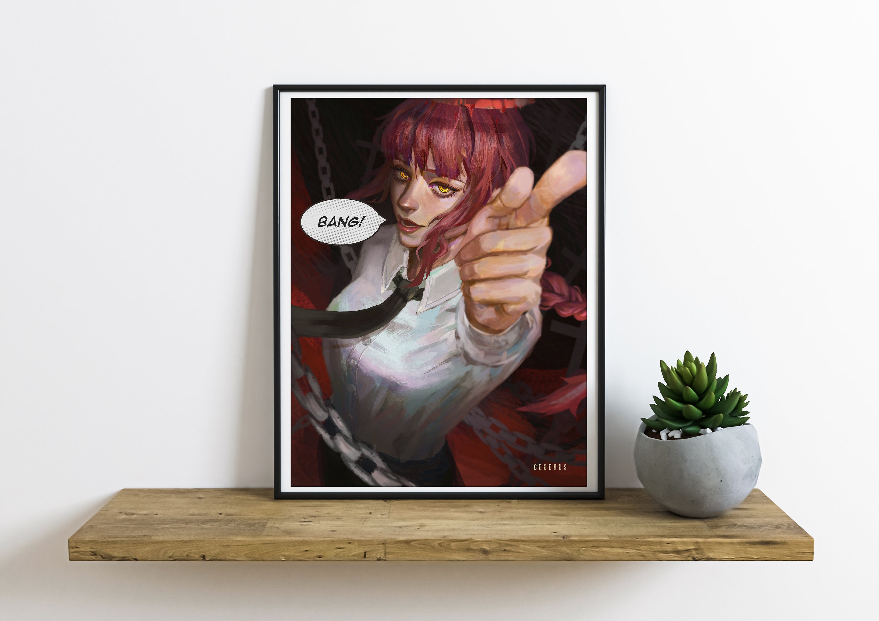 CSM Makima Art Print Wall Art Poster - Etsy