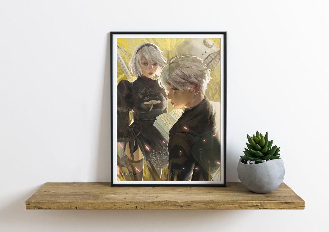 2B 9S Nier Automata Post Card Wall Art Print Poster - Etsy
