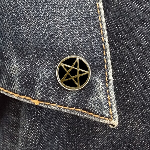 Pentagram Pin - Etsy