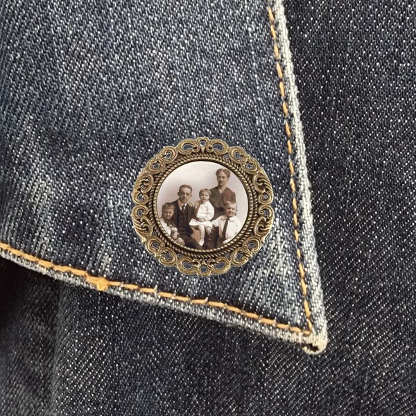 Cabochon Brooch - Etsy