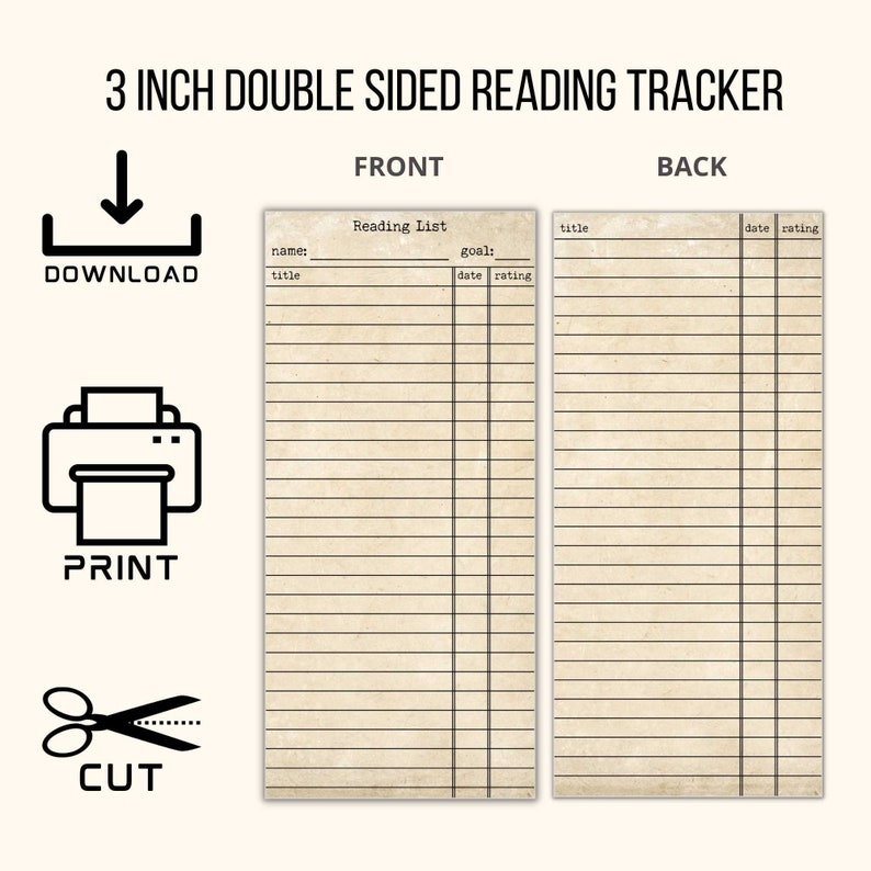Library Card Style Reading Tracker Bookmark Multipack - Plain & Vintage ...