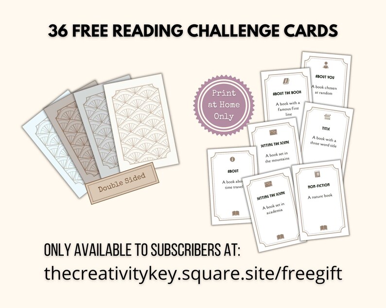 Printable Book Bingo Cards Tackle the to Be Read List Mixed Reading ...