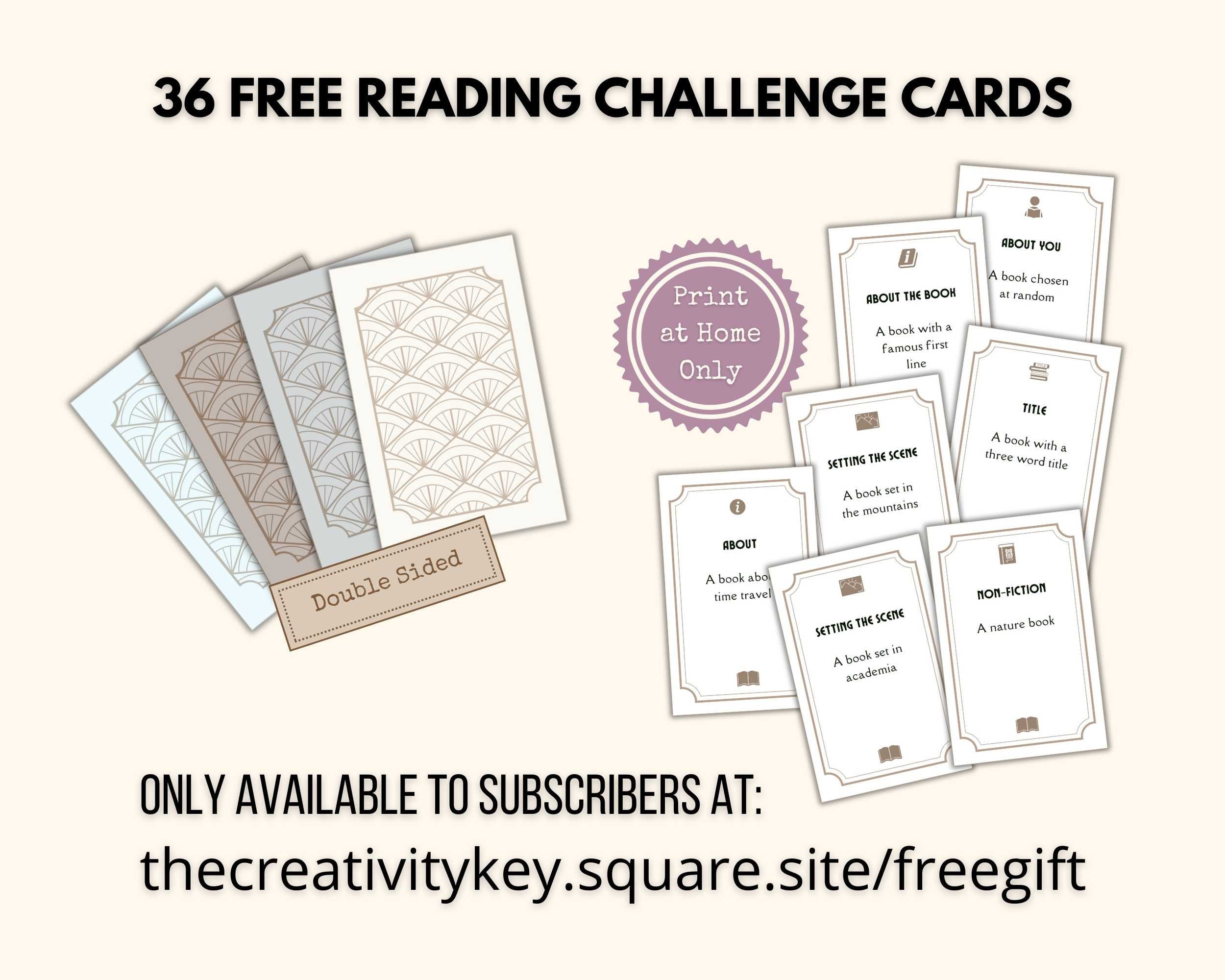 Printable Book Bingo Cards Tackle the to Be Read List Mixed Reading ...