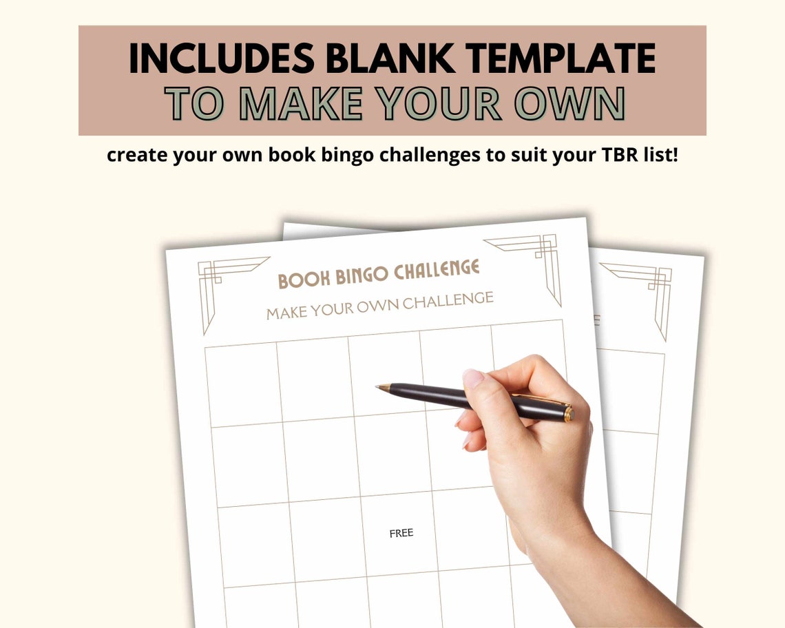 Printable Book Bingo Cards Tackle the to Be Read List Mixed Reading ...