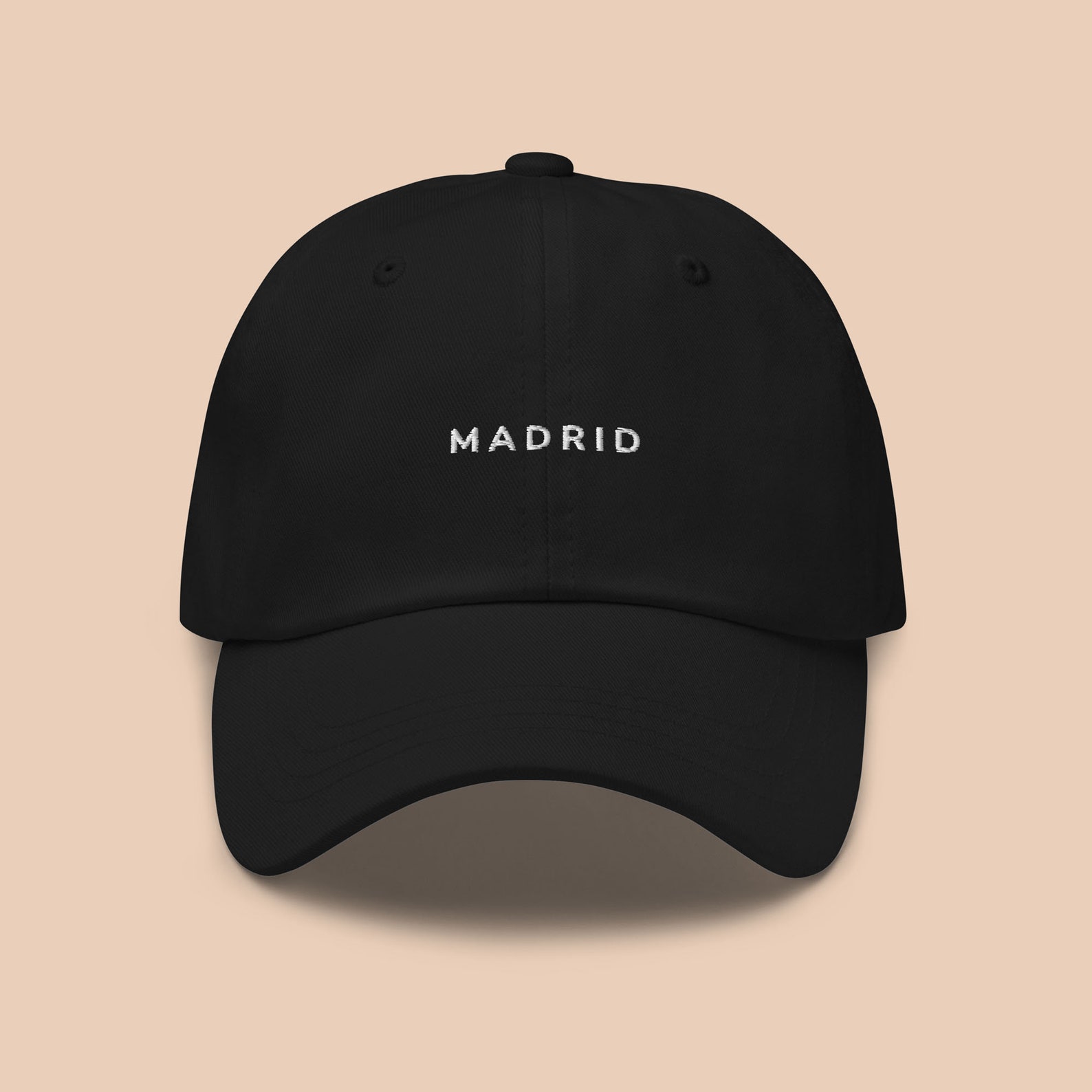 Madrid Embroidered Dad Hat, Spain City Cap, Custom Travel Souvenir Hat ...