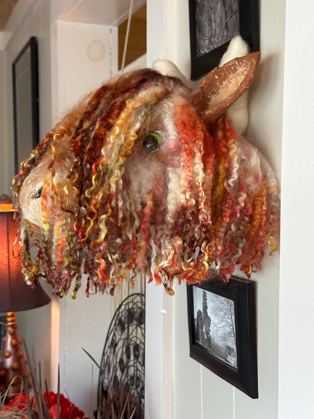 Highland Cow, Mr. Misfit, Paper Mache, Faux Taxidermy, Whimsical Cow ...