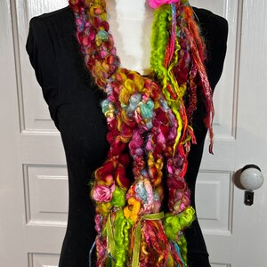 Wool Scarves THE FLIRT , Fairy Scarves, Knit Scarf, Handmade Scarves, 3 ...