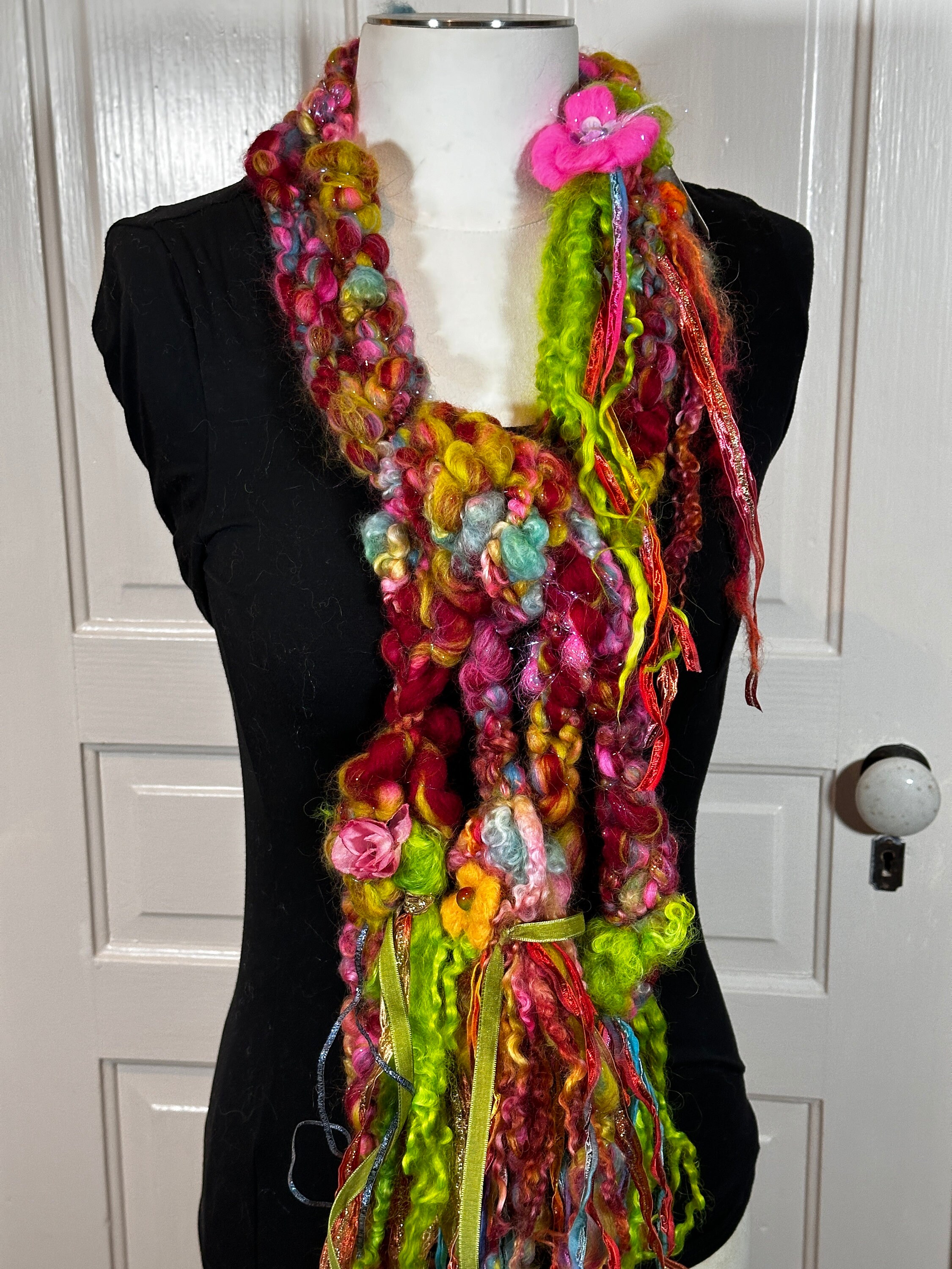 Wool Scarves THE FLIRT , Fairy Scarves, Knit Scarf, Handmade Scarves, 3 ...
