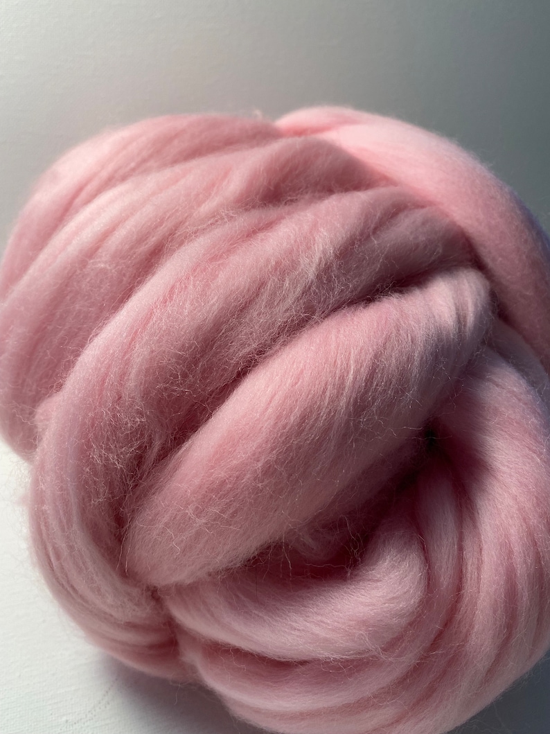 Merino Wool Roving Wool Roving, Soft Pink Roving 10.72 OZ - Etsy