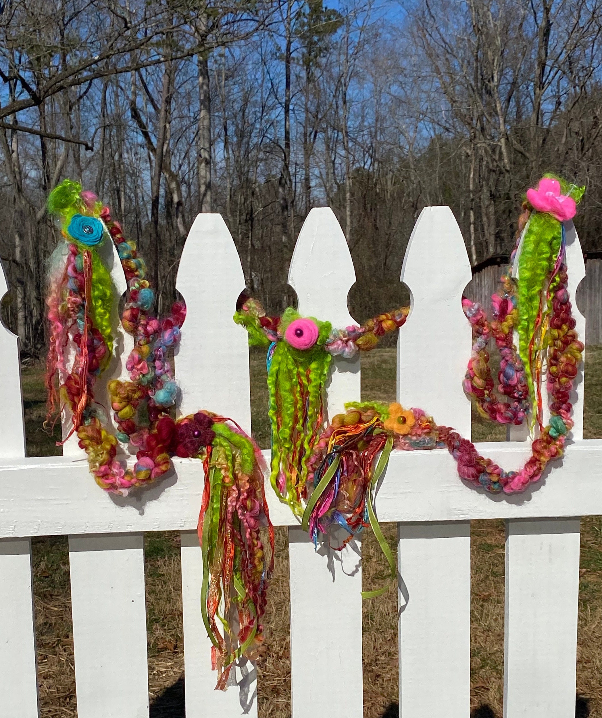 Wool Scarves THE FLIRT , Fairy Scarves, Knit Scarf, Handmade Scarves, 3 ...
