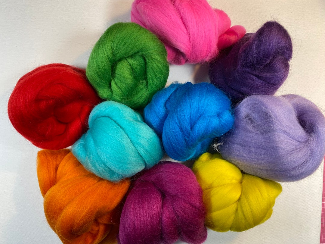 BEAUTIFUL BRIGHTS 250g Theme Collection, Wool Packs, Dyed Wool, Color ...