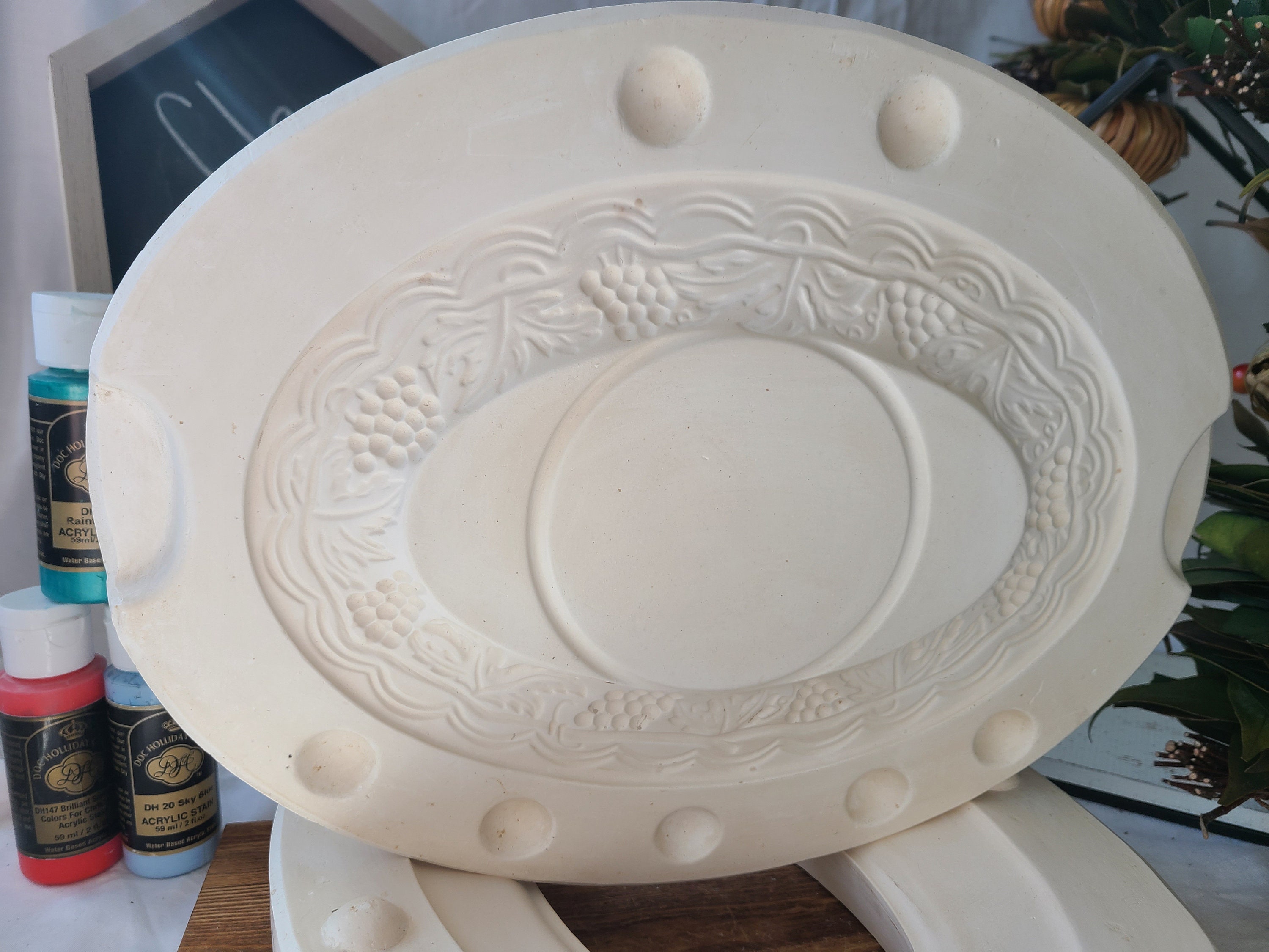 RARE Grape Platter - Ceramic Slip Cast Plaster Mold - Quality Vintage Mold - Etsy