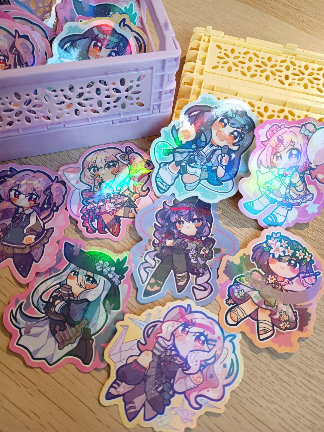 Project Sekai Holographic Stickers - Etsy