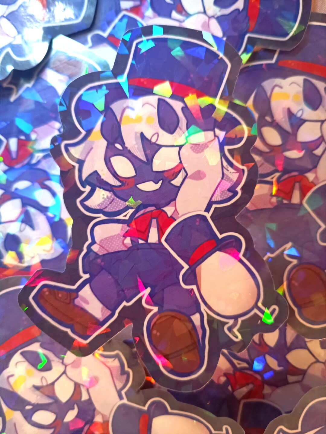 QSMP Holographic Dapper Sticker - Etsy