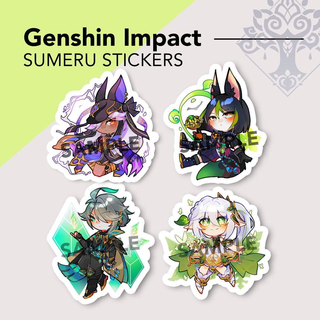GENSHIN IMPACT Stickers Sumeru, Cyno Tighnari Nahida Alhaitham - Etsy