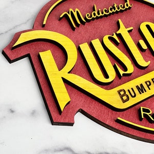 Disney Pixar Cars Inspired Rust-eze Sign - Etsy