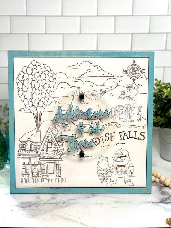 Disney Pixar up Adventure is Out There Map Sign Paradise - Etsy Australia