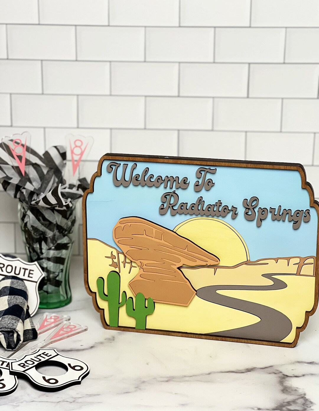Welcome to Radiator Springs Sign Disney Pixar Cars Decor - Etsy