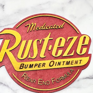 Disney Pixar Cars Inspired Rust-eze Sign - Etsy