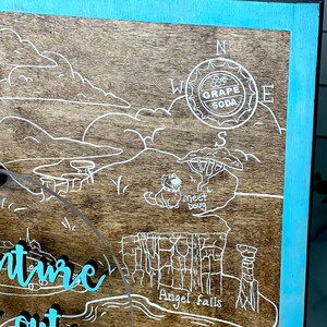 Disney Pixar up Adventure is Out There Map Sign Paradise Falls Map - Etsy