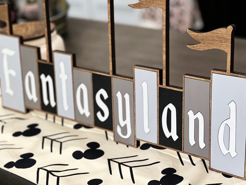 Disney Fantasyland Flag Sign Disneyland Theme Park Home - Etsy