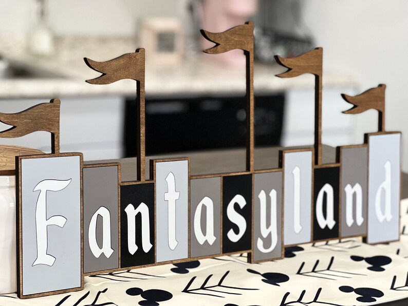 Disney Fantasyland Flag Sign Disneyland Theme Park Home - Etsy