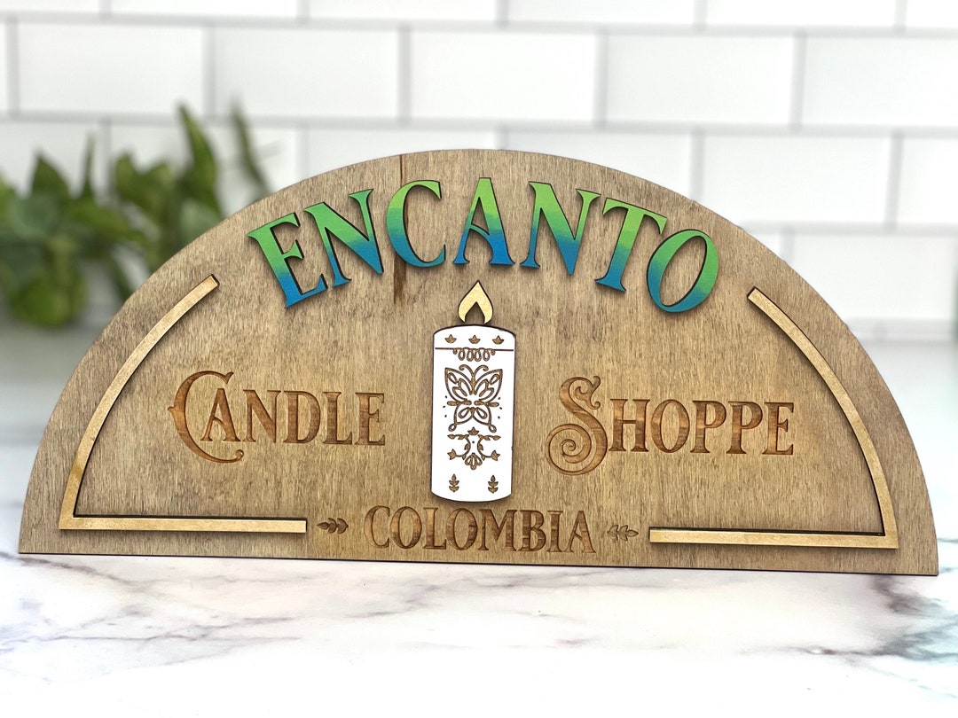 Disney Inspired Encanto Sign Disney Encanto Candle Shoppe Sign Encanto ...