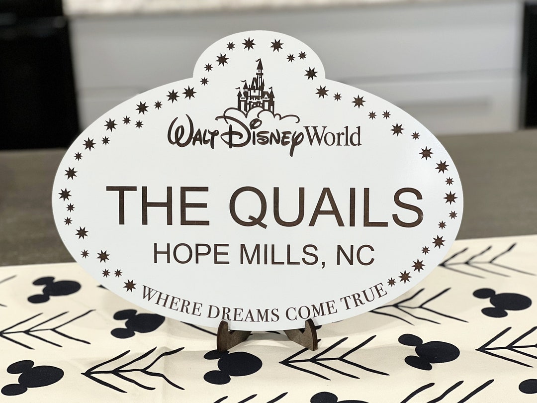 Personalized Walt Disney World Cast Member Badge Sign - Etsy