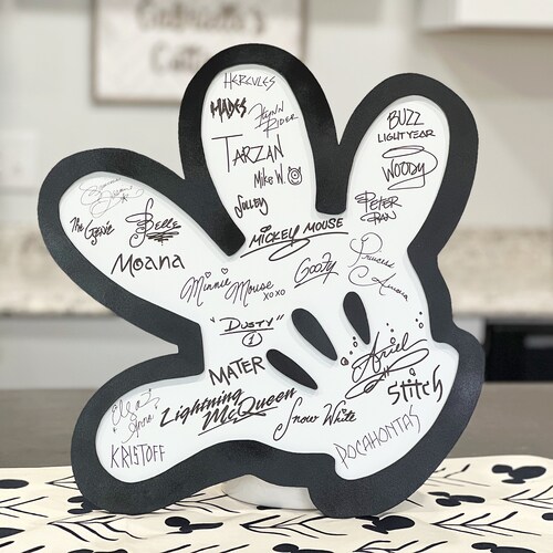 Disney Character Signatures Mickey Hand Disney Autograph - Etsy