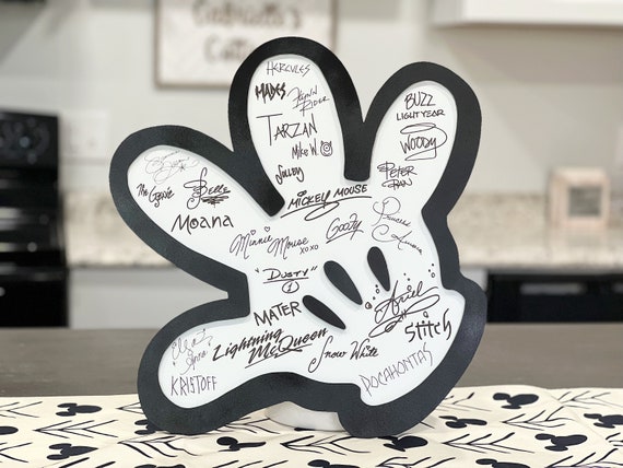Disney Character Signatures Mickey Hand Disney Autograph - Etsy