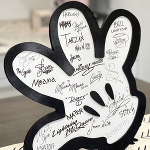 Disney Character Signatures Mickey Hand Disney Autograph Sign - Etsy