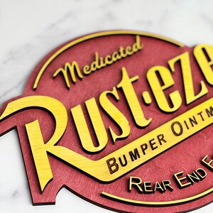 Disney Pixar Cars Inspired Rust-eze Sign - Etsy