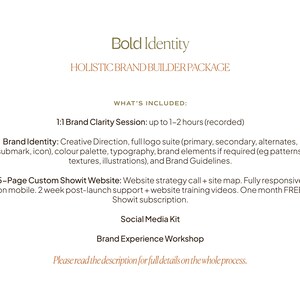 Brand + Website Package | Brand Strategy | Custom Branding | Brand ...