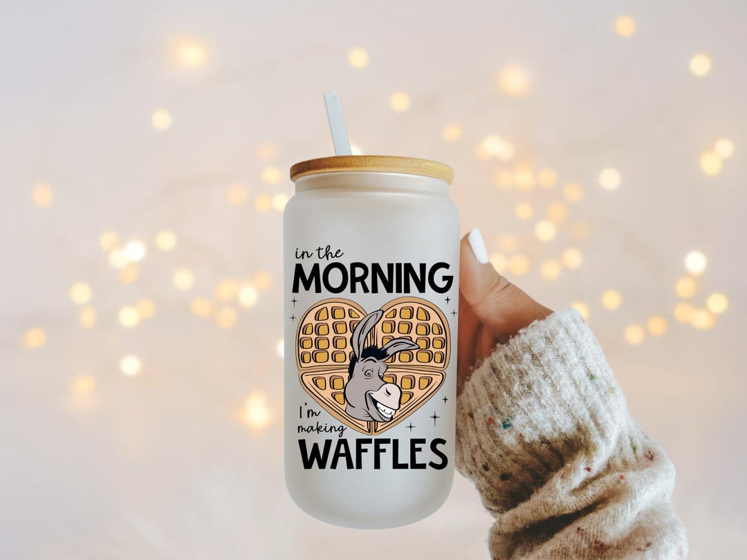 I’m Making Waffles Glass Cup - Etsy