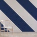 Large Diagonal Stripe Wallpaper Mural | Bold Stripe Wallpaper - Etsy