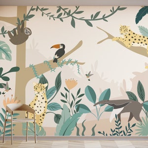 Kids Jungle Wallpaper | Amazon Rainforest Animal Wall Mural | Perfect ...