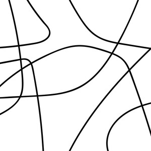 Abstract Line Wallpaper Mural | Scribble Wall Mural - Etsy
