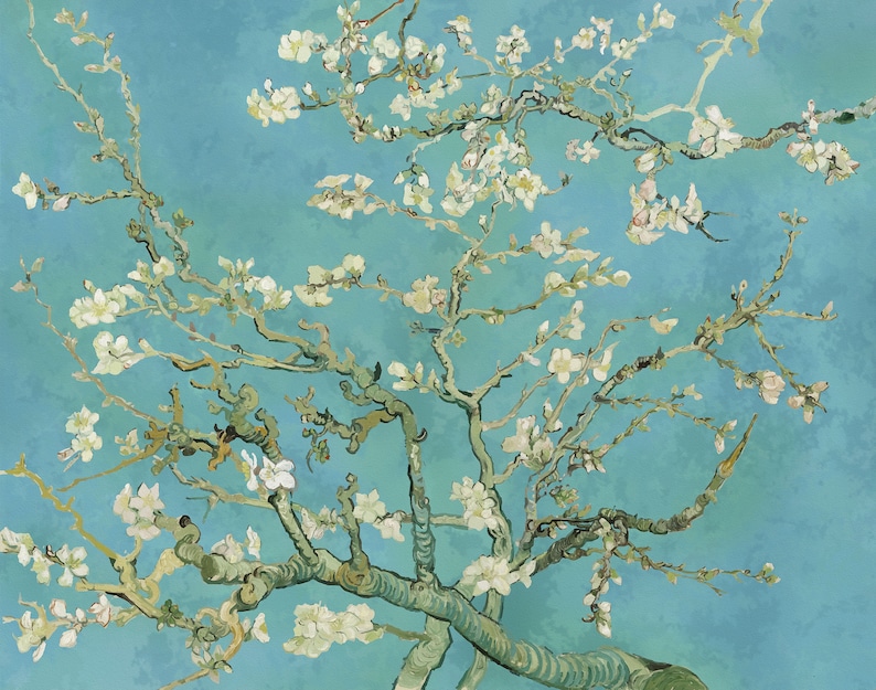 Van Gogh Almond Blossom Wallpaper | Art Wallpaper Mural Available in ...