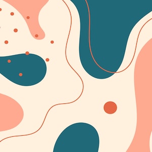 Bold Abstract Shape Wallpaper | Abstract Block Colour Wall Mural - Etsy