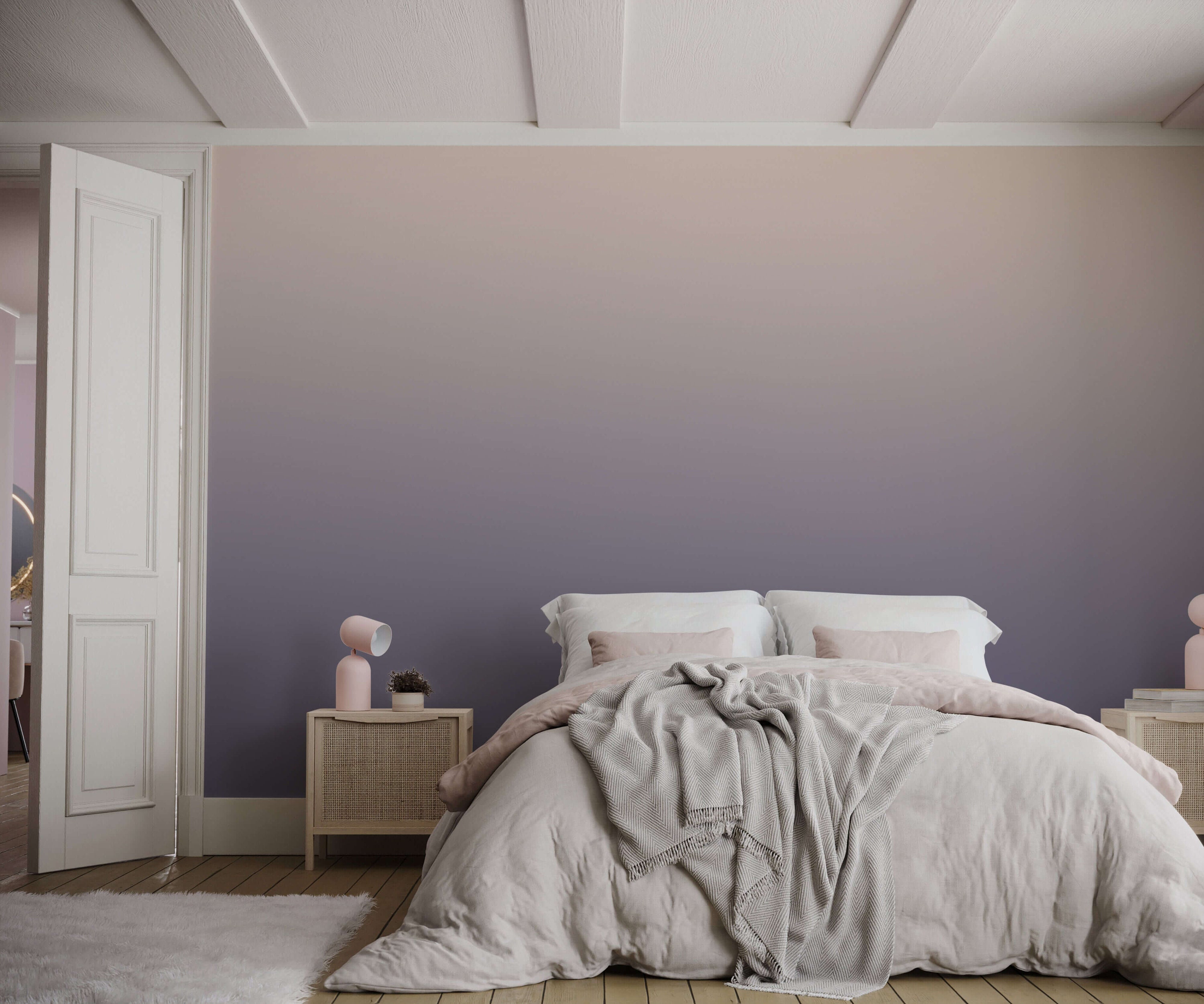 Purple & Pink Ombre Wallpaper Mural - Etsy